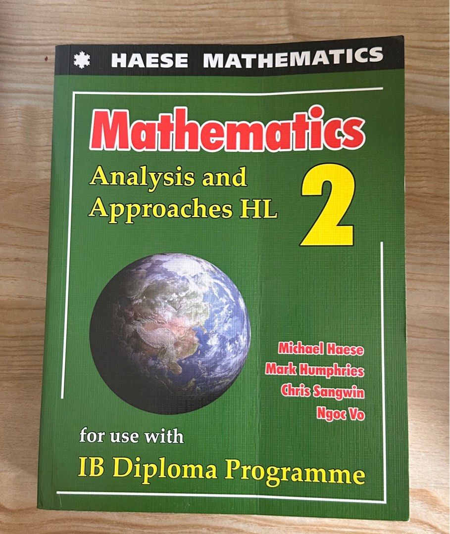 Haese Mathematics Analysis and Approaches HL 2 Textbook, Hobbies & Toys ...