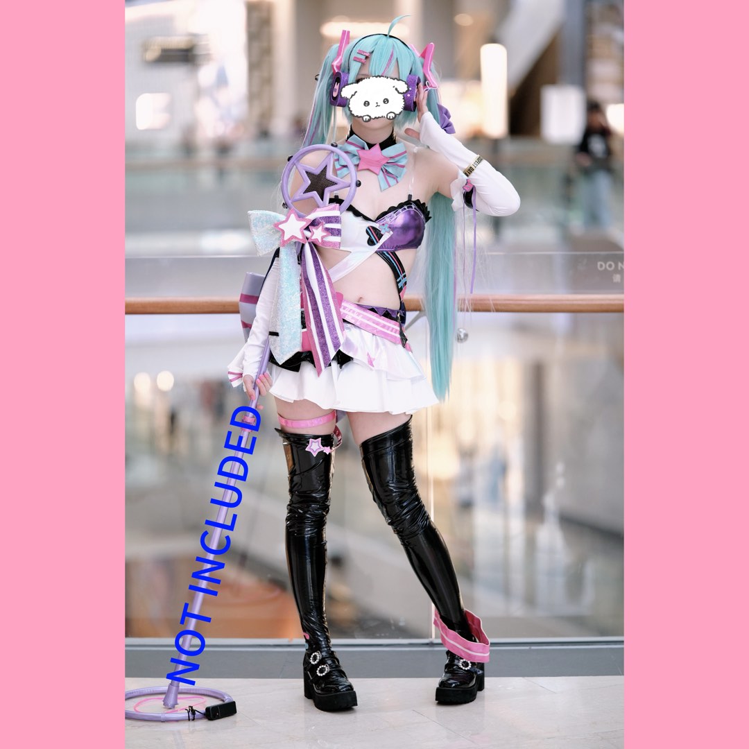 Hatsune Miku Muse Dash musedash collab Cosplay Costume wig cos, Hobbies ...