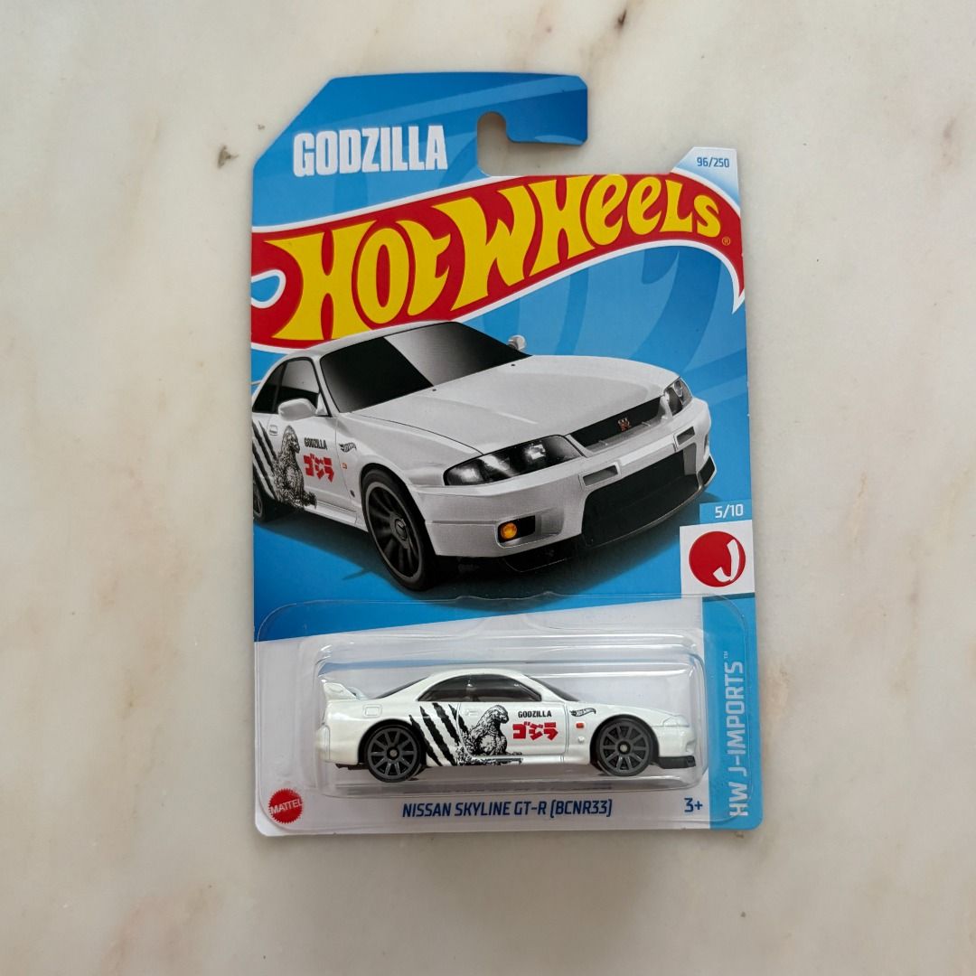Hot Wheels Japan Card Godzilla Nissan Skyline GT-R (BCNR33) , Hobbies ...