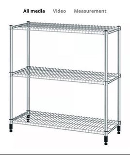 IKEA OMAR Shelving Unit - Galvanized, Furniture & Home Living ...