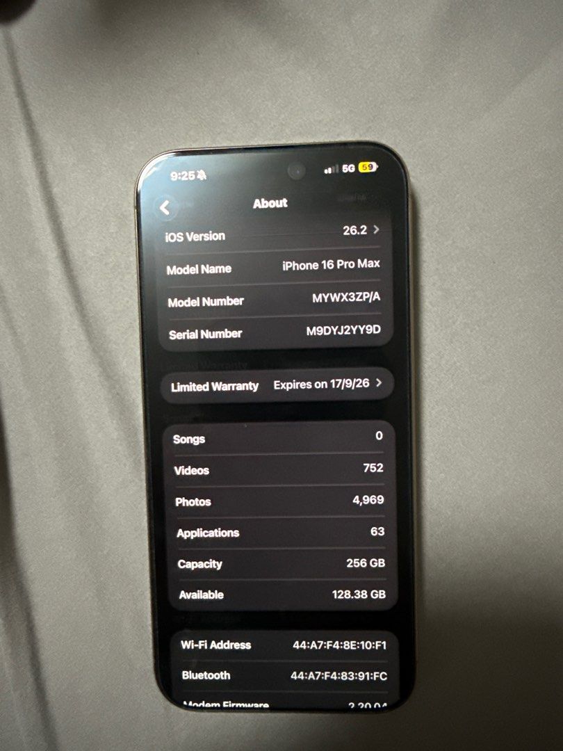 iPhone 16 Pro Max Desert Titanium 256GB, Mobile Phones & Gadgets ...