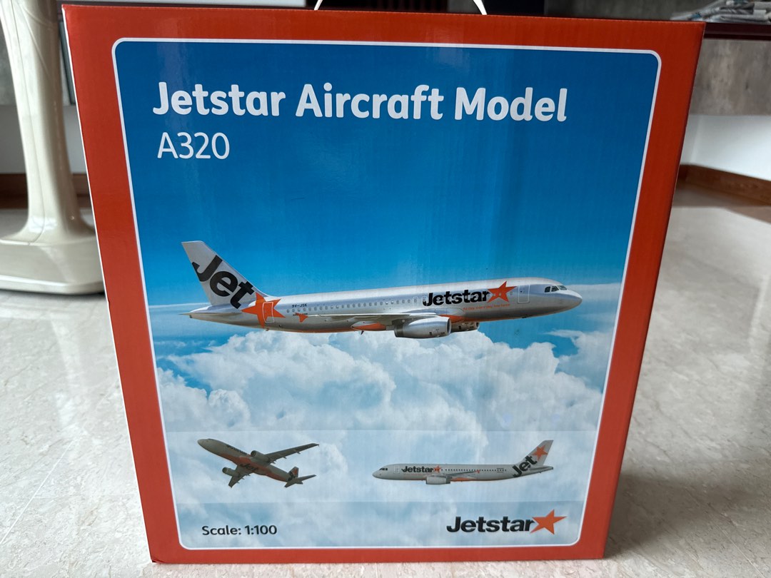 Jetstar Aircraft Model A320 - Scale 1:100, Hobbies & Toys, Toys & Games ...