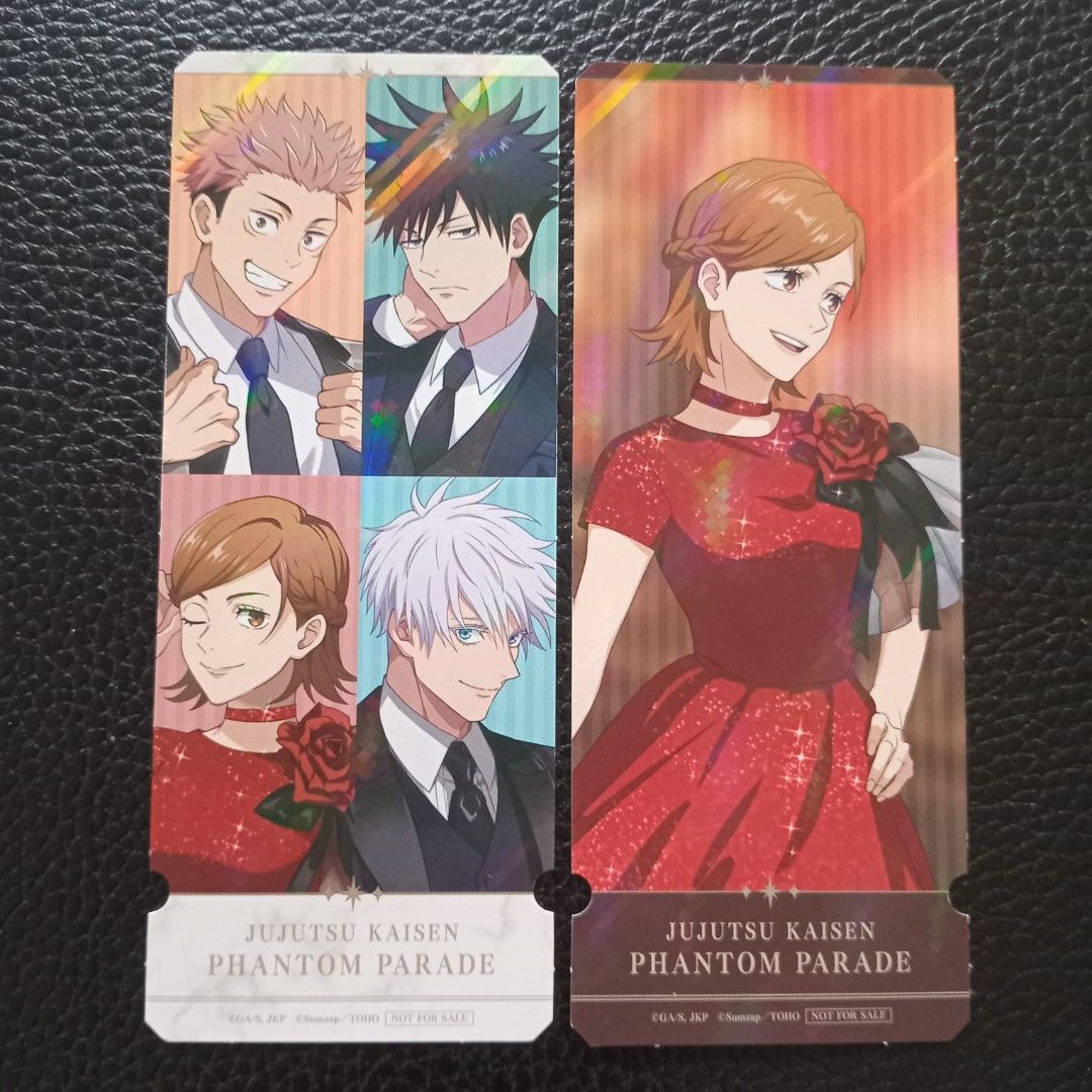 JJK Jujutsu Kaisen Phantom Parade party holo ticket set (Nobara, Yuji ...