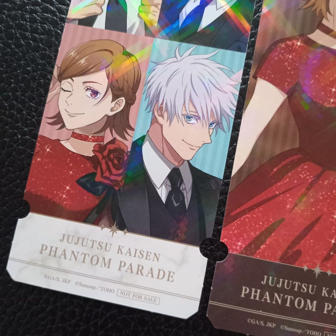 JJK Jujutsu Kaisen Phantom Parade party holo ticket set (Nobara, Yuji ...