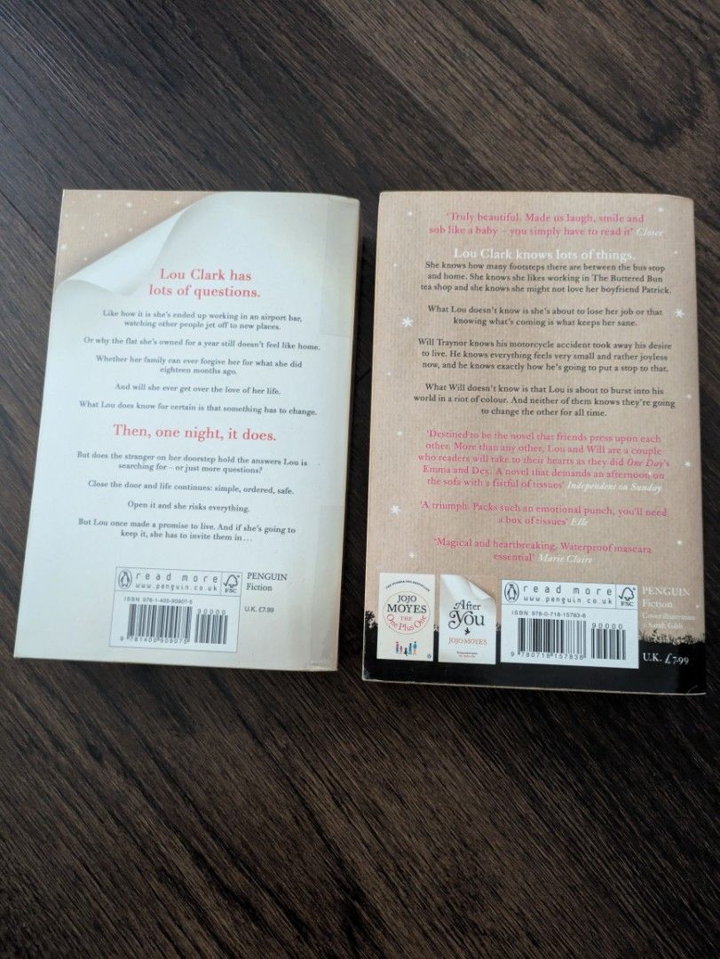 Jojo Moyes 'Me Before You' and 'After You' Books, Hobbies & Toys, Books ...