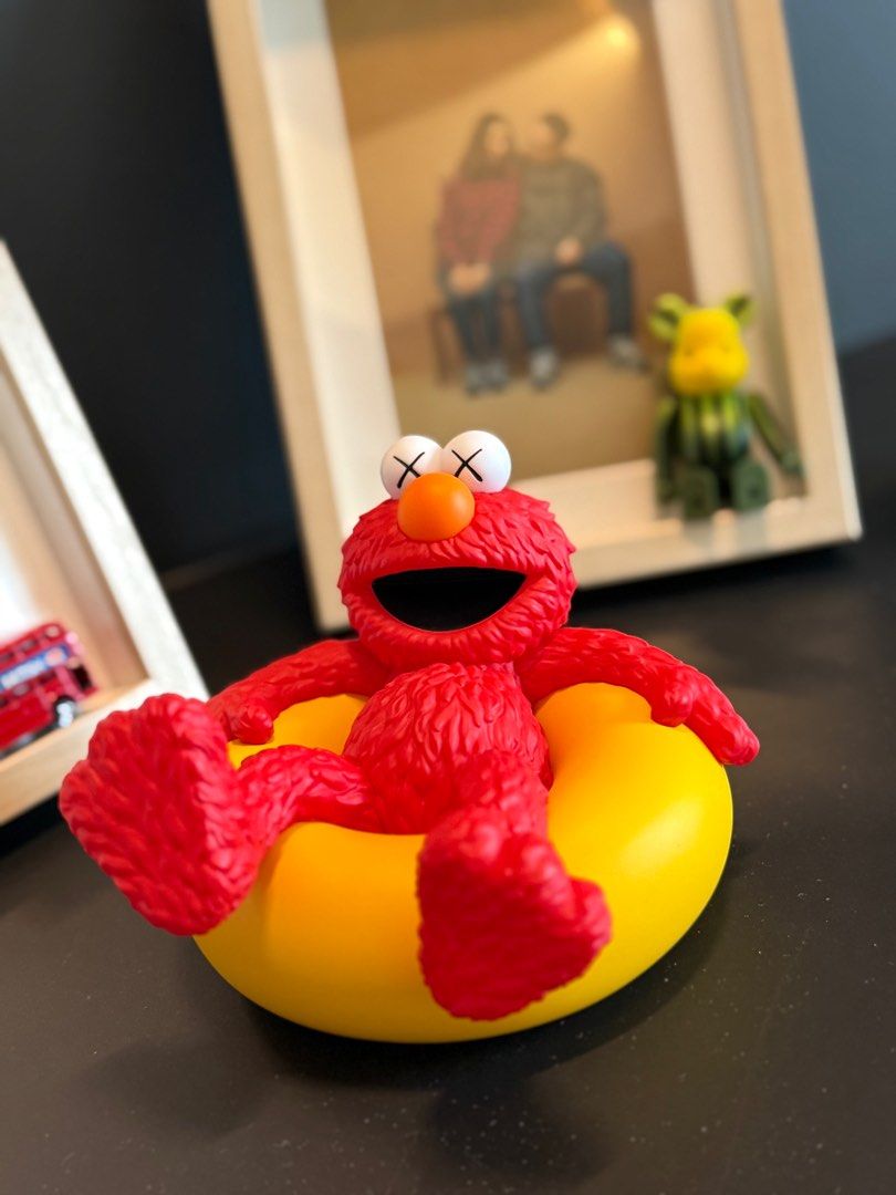 KAWS x Sesame Street Elmo Water Parade, Hobbies & Toys, Toys & Games on ...