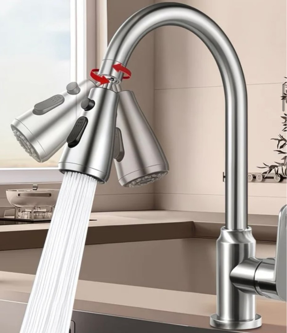 Kitchen sink tap Solid material, Furniture & Home Living, Bathroom ...