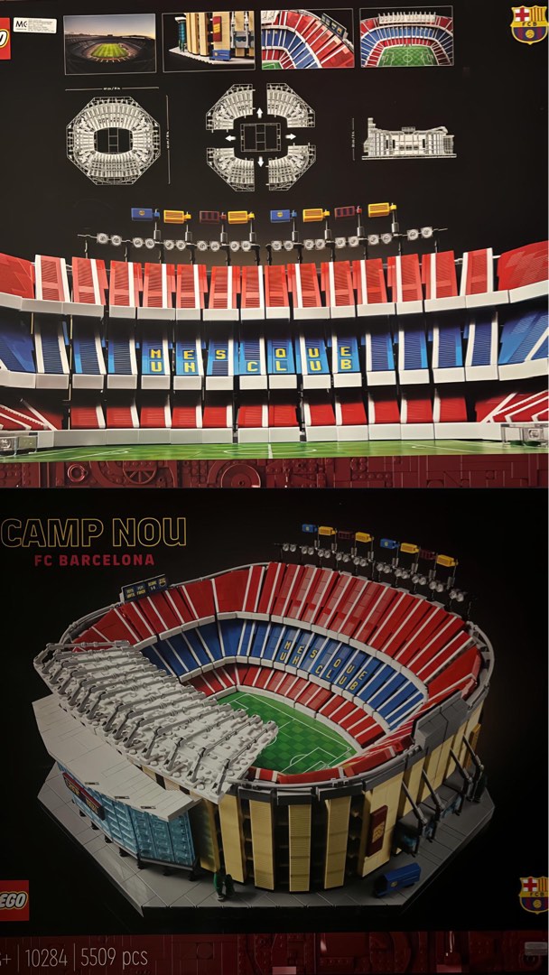 LEGO Camp Nou - FC Barcelona Stadium 10284, Hobbies & Toys, Toys ...