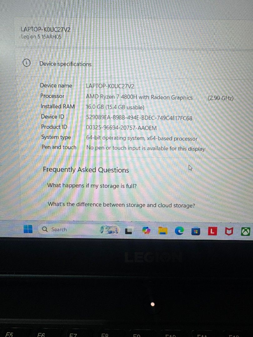 Lenovo Legion 5 15ARH05 Gaming Laptop, Computers & Tech, Laptops ...