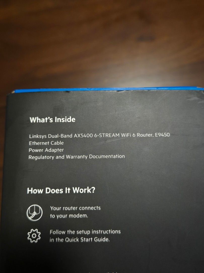 Linksys E9450 AX5400 Next-Gen WiFi 6 Router, Computers & Tech, Parts ...