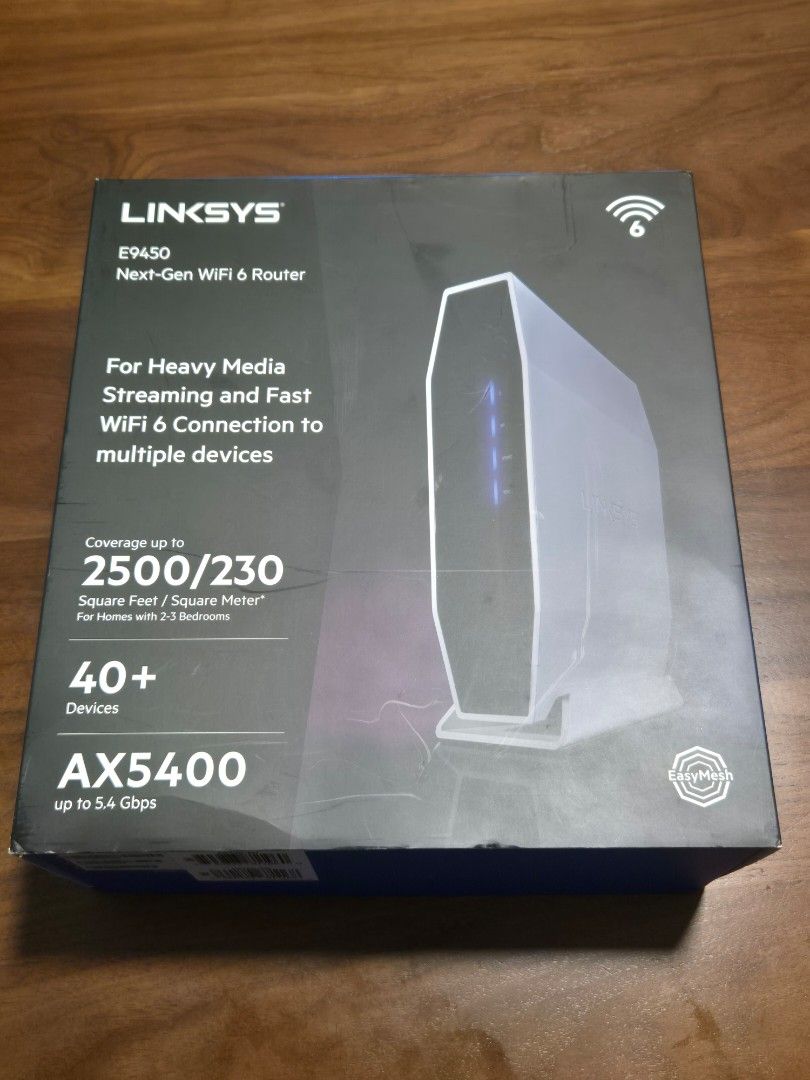 Linksys E9450 AX5400 Next-Gen WiFi 6 Router, Computers & Tech, Parts ...