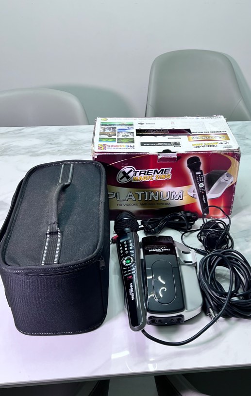 Magic Sing Karaoke System w/ Original Mic & Cables – Powerful Home ...