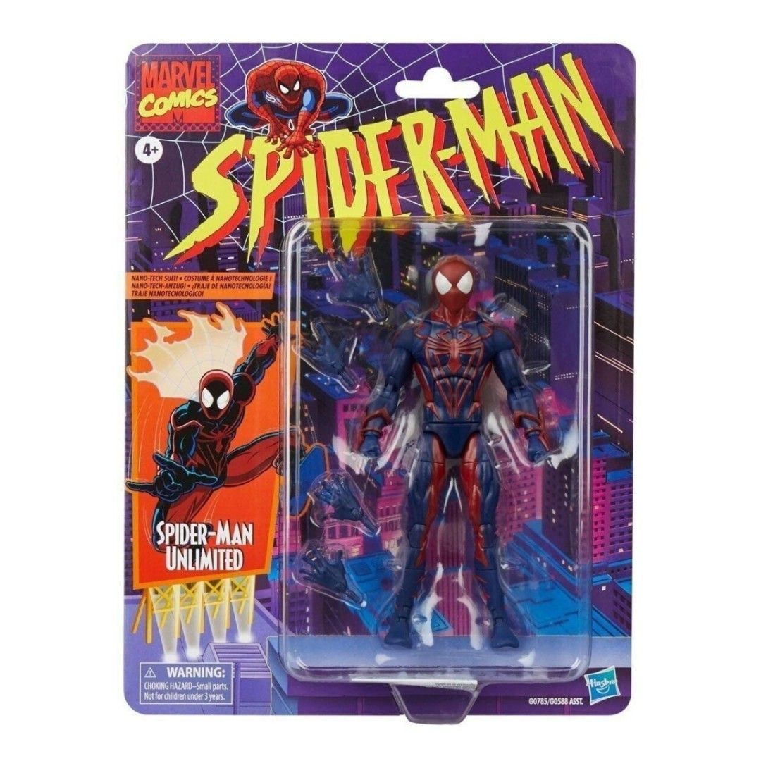 Marvel Legends Retro Carded Spider-Man Unlimited, Hobbies & Toys, Toys ...