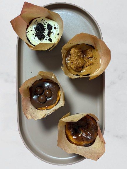 Mini Burnt Basque Cheesecake Cupcakes, Food & Drinks, Homemade Bakes on ...