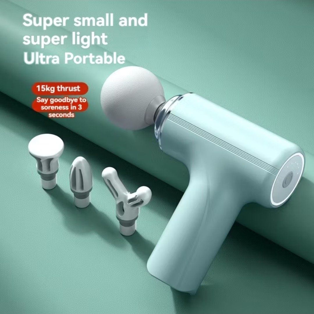 Mini massage gun rechargeable vibration massager high frequency muscle ...