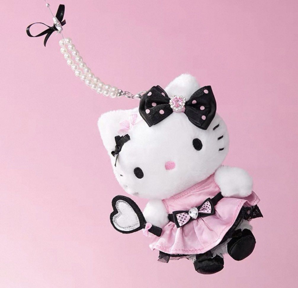 Miniso China Hello Kitty Plushie with Pearl Strap, Hobbies & Toys, Toys ...