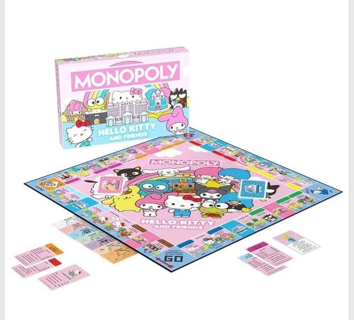 Monopoly Hello Kitty and Friends Board Game(Original), Hobbies & Toys ...