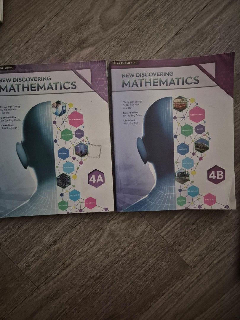 New Discovering Mathematics Textbook 4A & 4B, Hobbies & Toys, Books ...