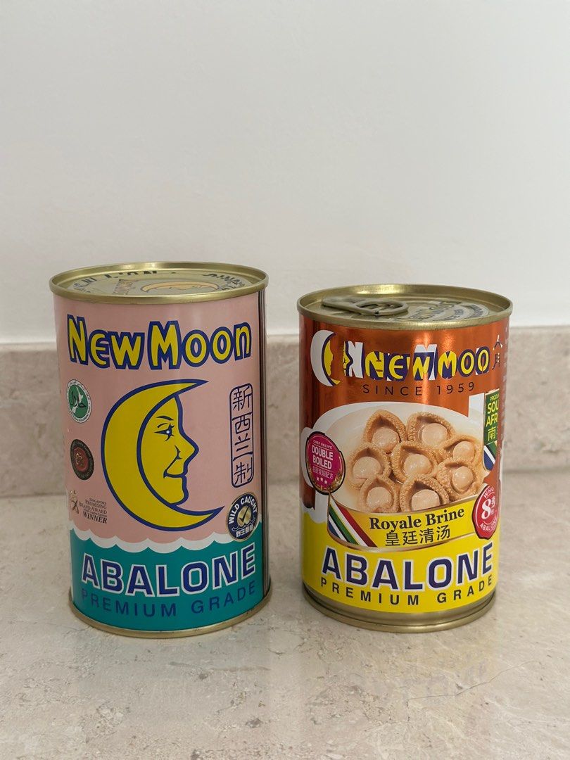 New Moon Abalone - Premium Grade (2 Cans), Food & Drinks, Packaged ...