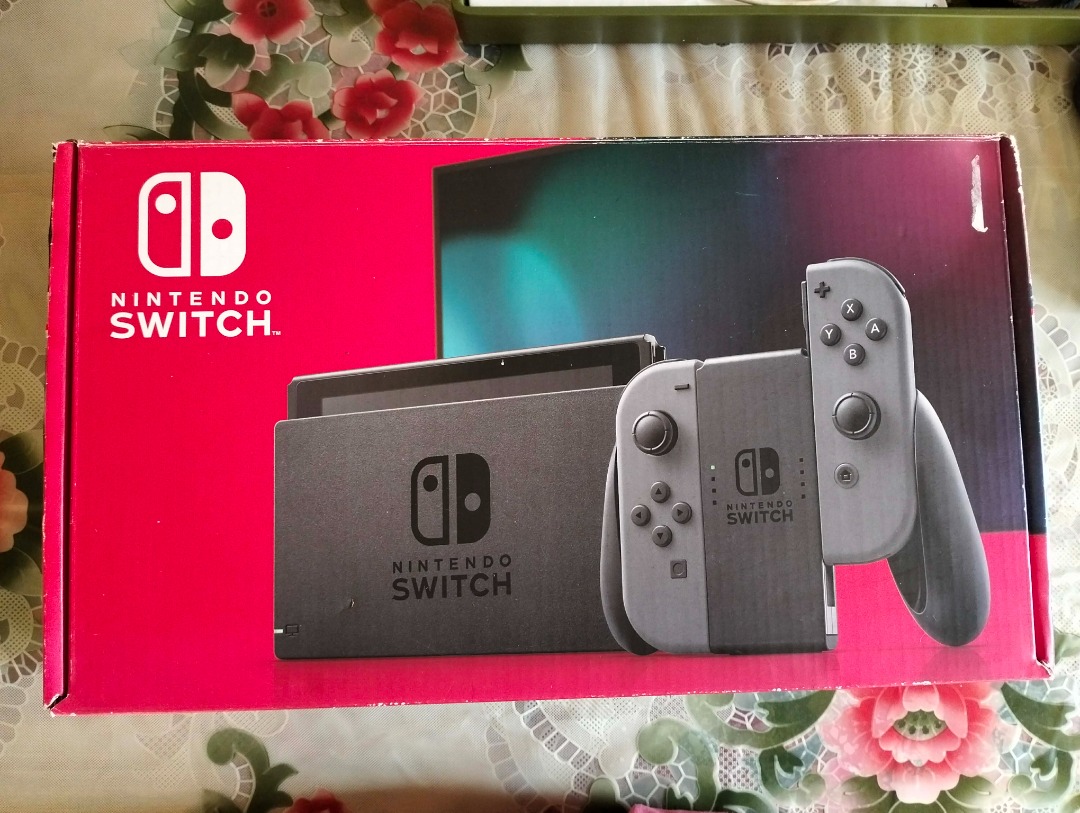 Nintendo Switch V1 Console with Accessories, Video Gaming, Video Game ...