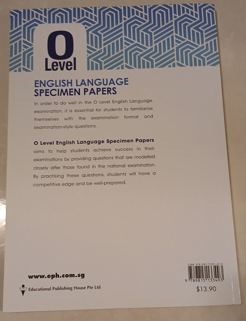 O Level English Language Specimen Papers, Hobbies & Toys, Books ...