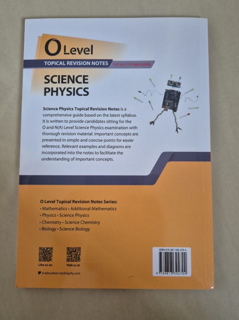O level Sc(Physics) Topical Revision Notes, Hobbies & Toys, Books ...