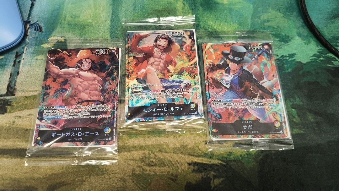 One Piece Card Game - Ace, Luffy, Sabo Three Brothers 7-eleven Promo ...