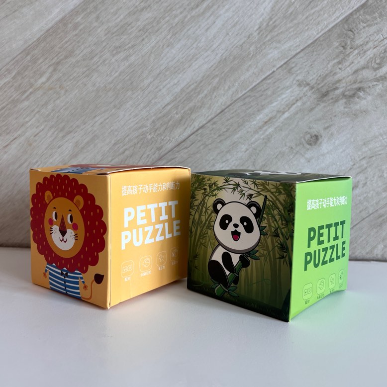Petit Puzzle - Lion & Panda, Hobbies & Toys, Toys & Games on Carousell