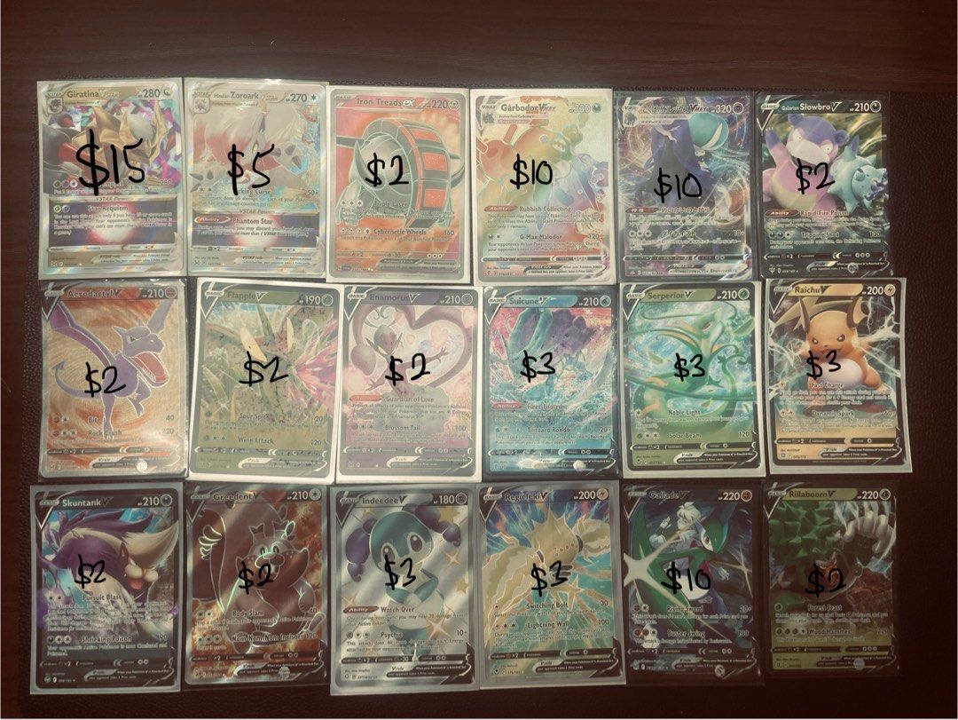 Pokemon Cards - Assorted V, VMAX, GX, EX, Hobbies & Toys, Toys & Games ...