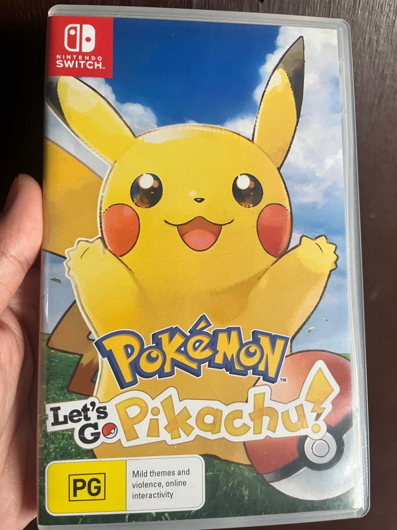 Pokemon Let's Go Pikachu! - Nintendo Switch, Video Gaming, Video Games ...