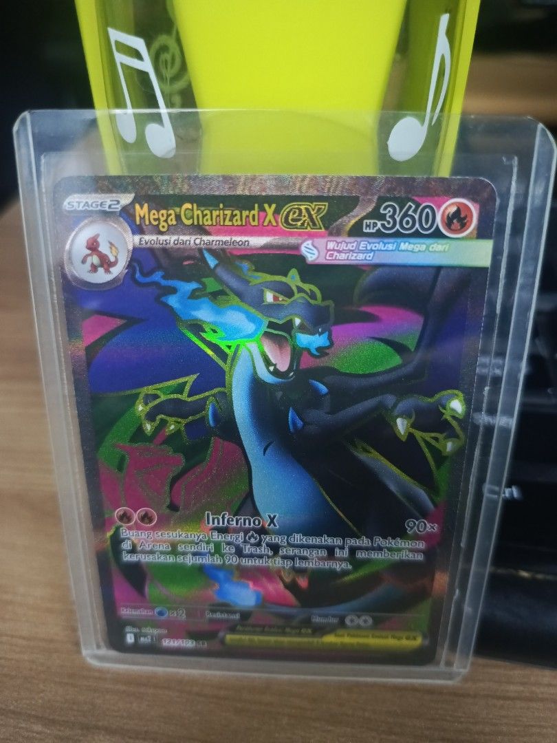 Pokemon TCG mega charizard x ex SR🇮🇩, Toys & Collectibles, Permainan ...