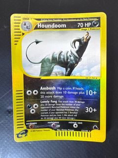 BGS 7.5 NMINT+ Pokemon Houndoom #8 Pokemon Neo Revelation, Hobbies ...