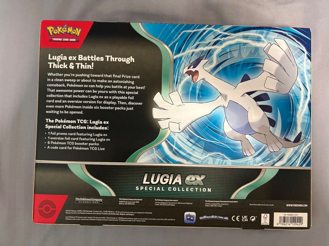 Pokemon TCG: Lugia EX Special Collection, Hobbies & Toys, Toys & Games ...