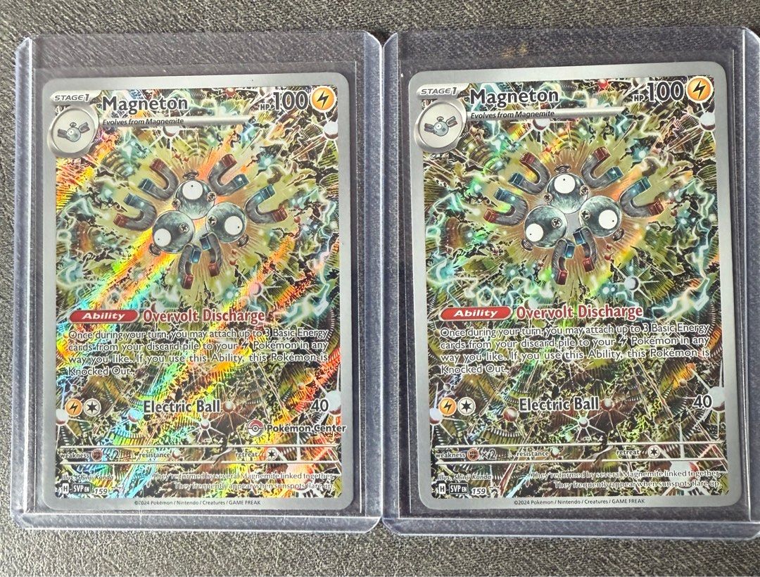 Pokemon TCG Magneton Pokémon Center Card, Hobbies & Toys, Toys & Games ...