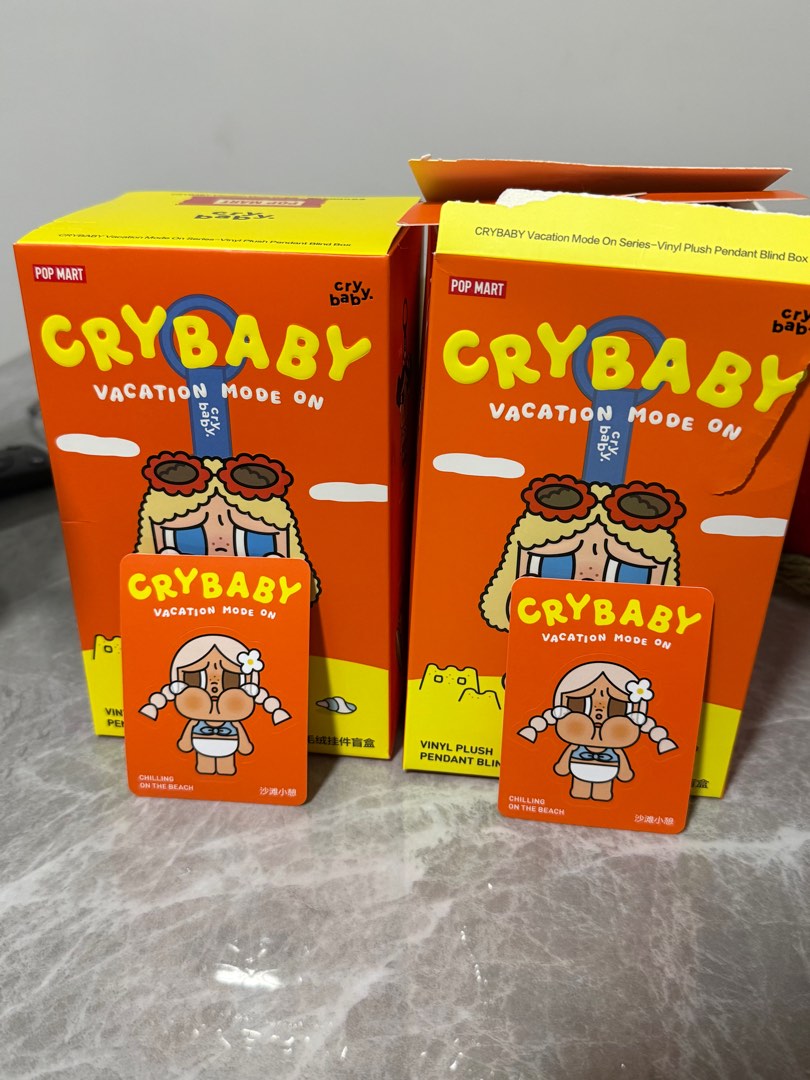 Pop Mart Crybaby Vacation Mode On Chilling on the beach Blind Box ...