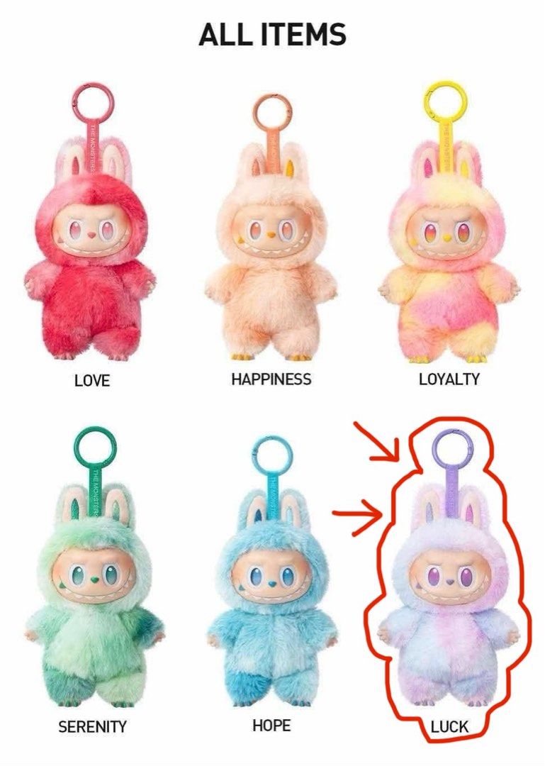 Pop Mart Plush Keychains CLEARANCE! Labubu V3 | Labubu V2 | Pucky ...
