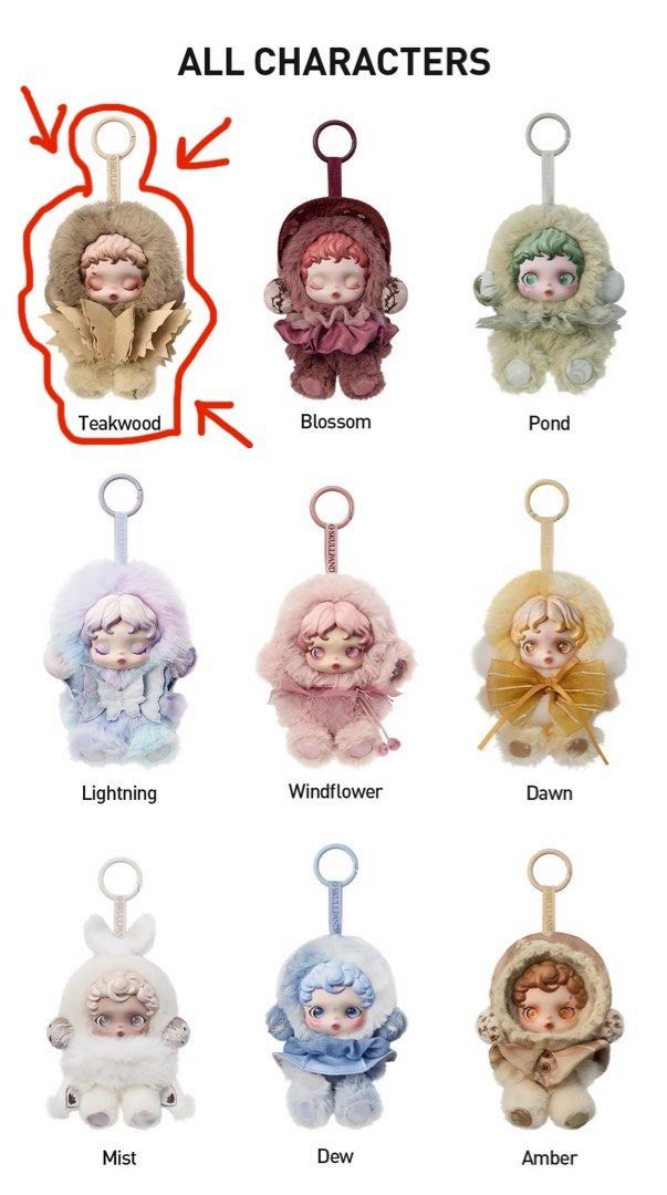 Pop Mart Plush Keychains CLEARANCE! Labubu V3 | Labubu V2 | Pucky ...