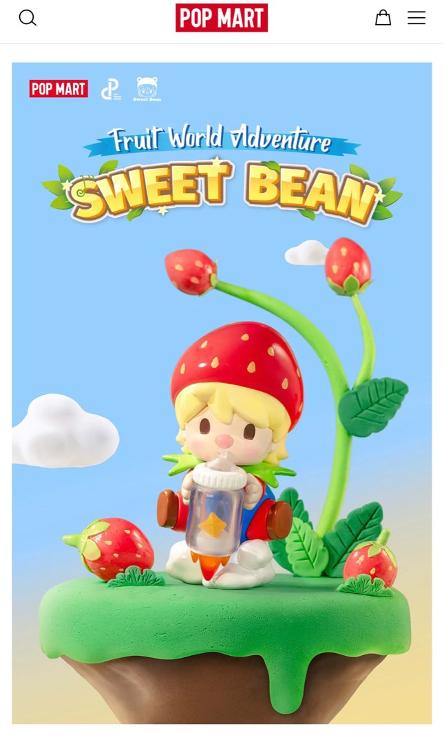 Popmart x sweet bean blind box fruit world adventure blind box, Hobbies ...