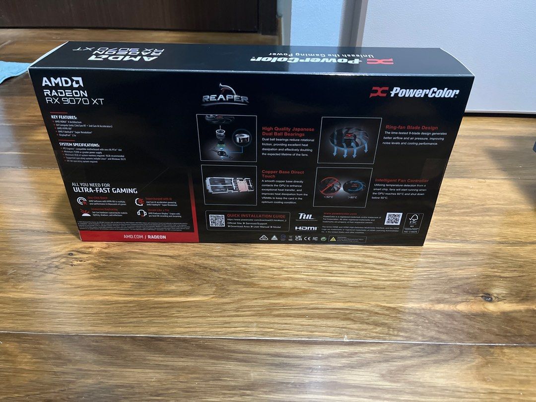 PowerColor AMD Radeon RX 9070 XT Reaper 16GB, Computers & Tech, Parts ...