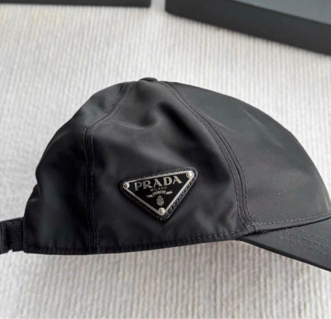 Prada Black ReNylon Cap, Men's Fashion, Watches & Accessories, Caps ...