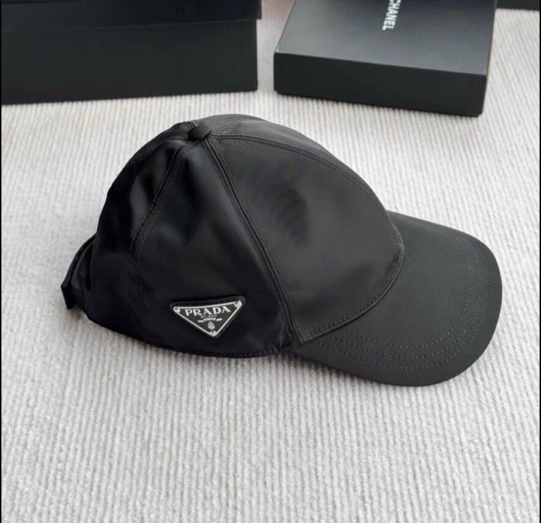 Prada Black ReNylon Cap, Men's Fashion, Watches & Accessories, Caps ...