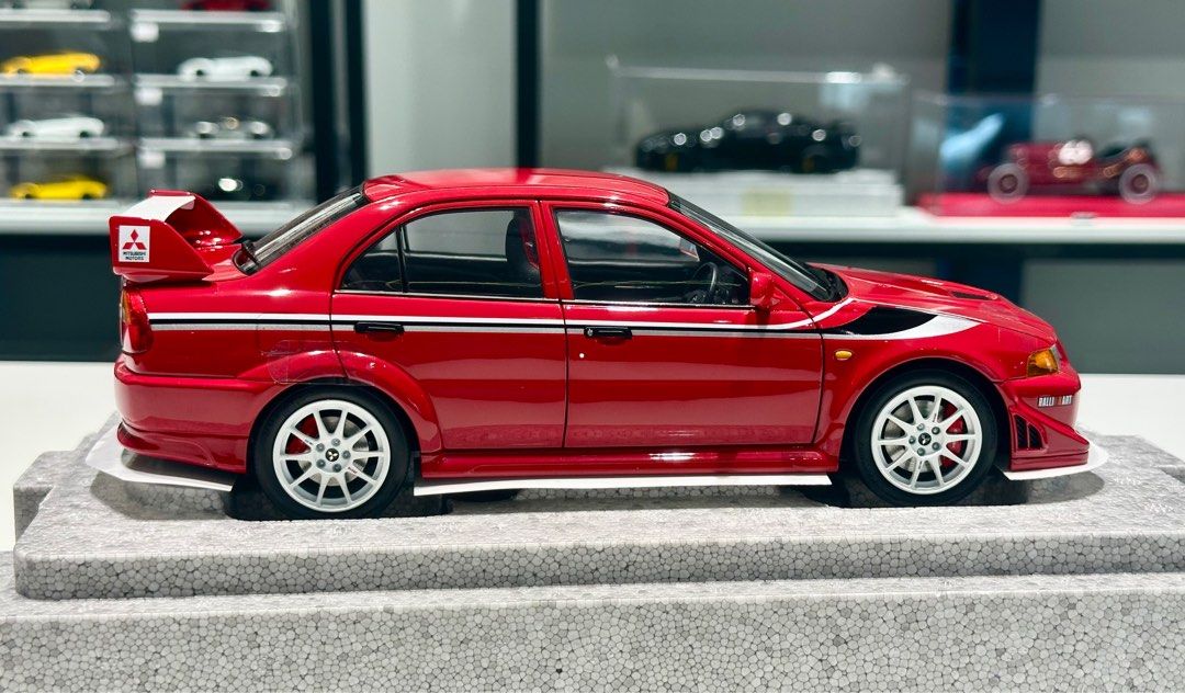 1/18 Motorhelix Mitsubishi Evolution 6.5 TME Passion Red Full Opening ...