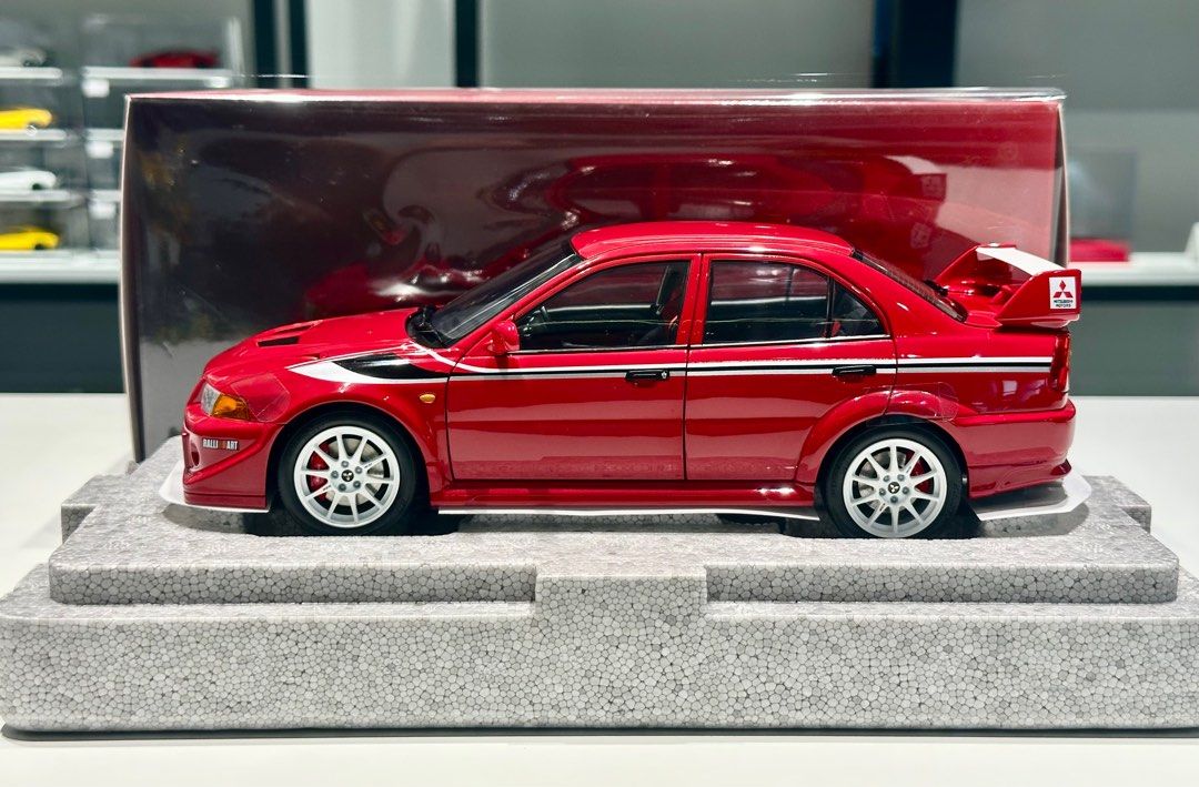 1/18 Motorhelix Mitsubishi Evolution 6.5 TME Passion Red Full Opening ...