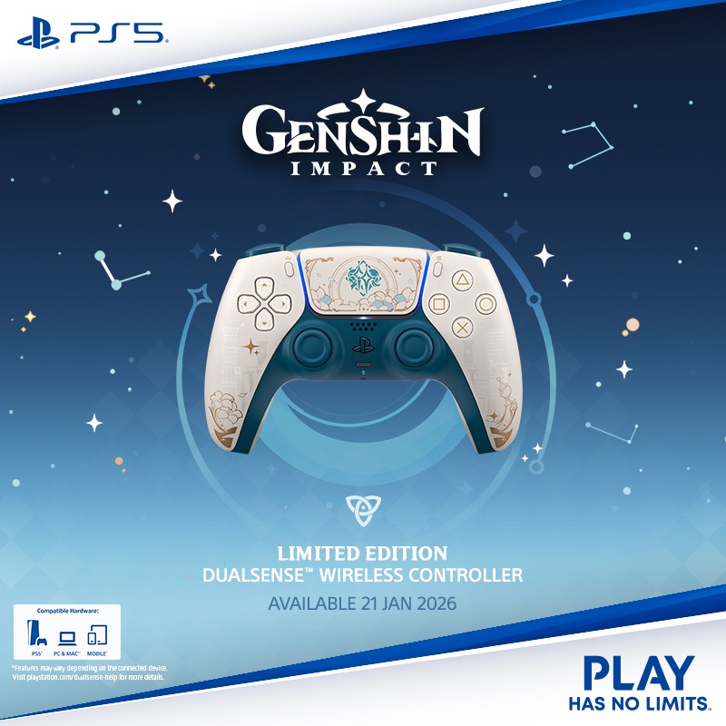 PS5 Genshin Impact Dualsense Controller @ $119, Video Gaming, Gaming ...