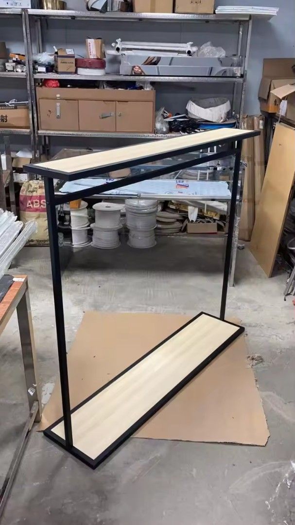 Retail Clothing Rack - Black Metal Frame, Furniture & Home Living ...