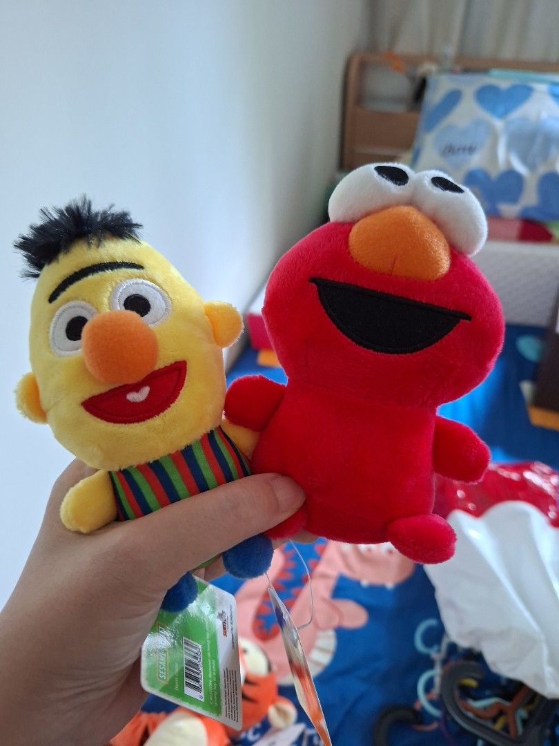 Sesame Street Elmo & Bert Plush Toys, Hobbies & Toys, Toys & Games on ...