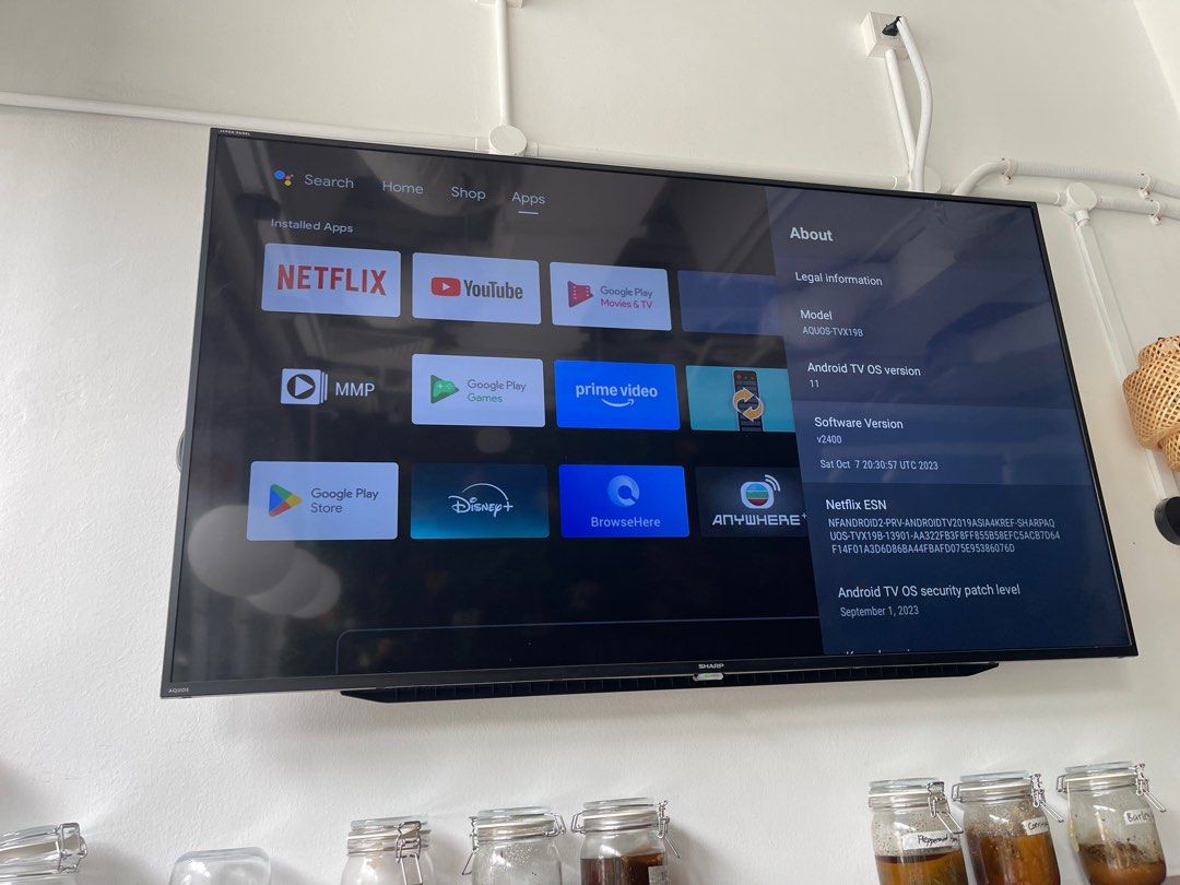 Sharp AQUOS Android TV - 4K, TV & Home Appliances, TV & Entertainment, TV on Carousell