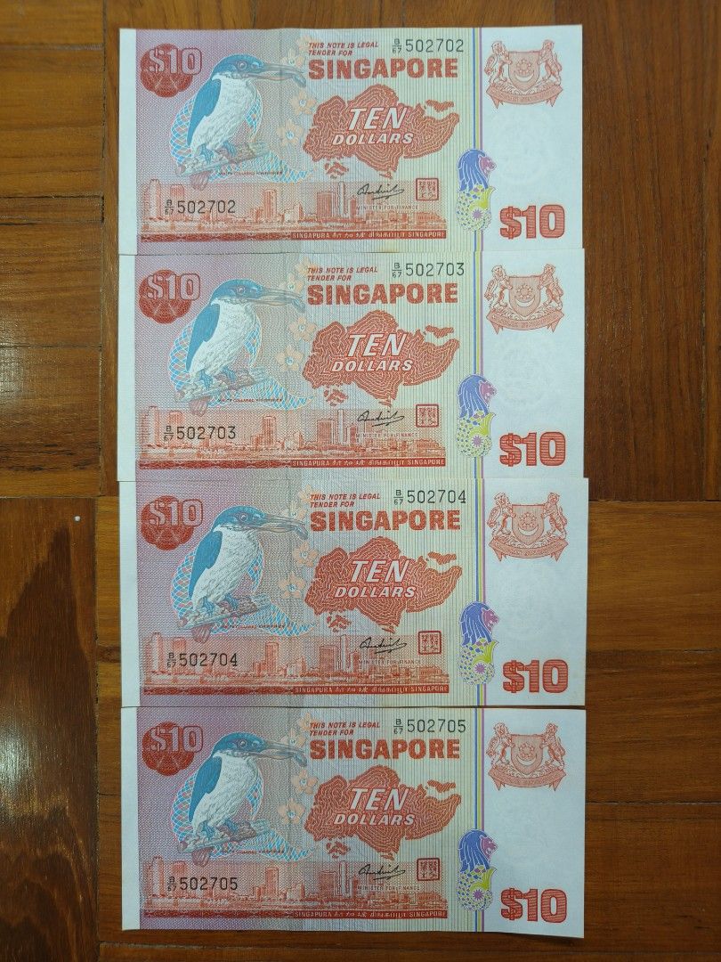 Singapore $10 Banknotes - Uncirculated, Hobbies & Toys, Memorabilia ...