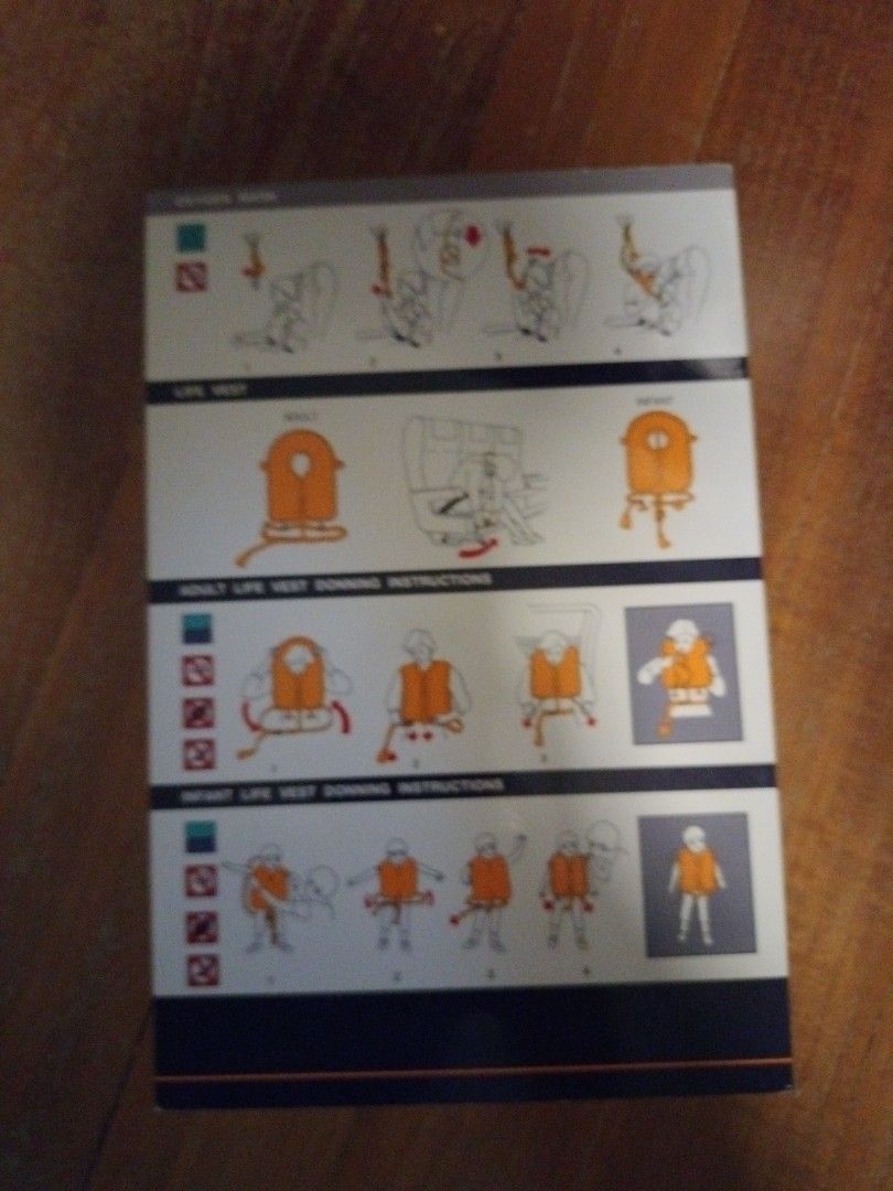 Singapore Airlines Boeing 777-200 Jubilee Safety Card, Hobbies & Toys ...