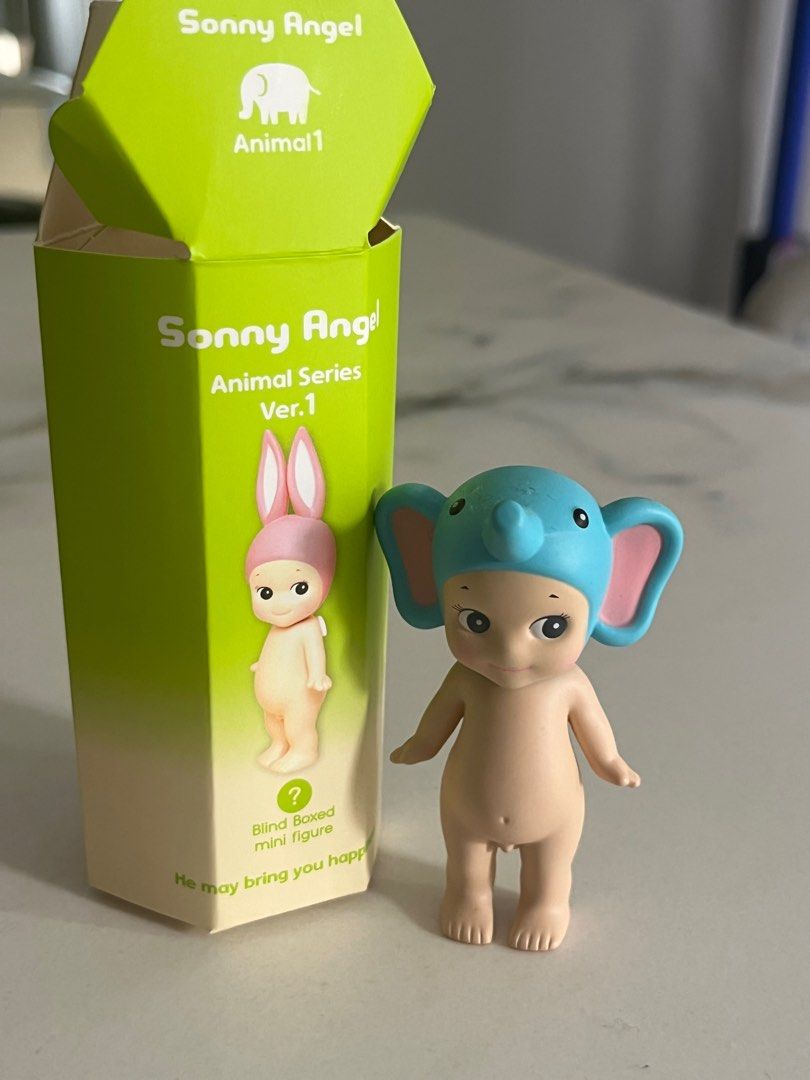 Sonny Angel Animal Series Ver. 1 Elephant Figurine, Hobbies & Toys ...